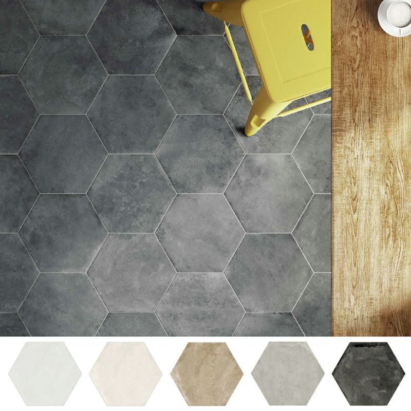 スワンタイル UBA アーベイン タイル 六角形平 コンクリート調 18枚入/ケース｜建材・住宅資材の公式通販LDK plus