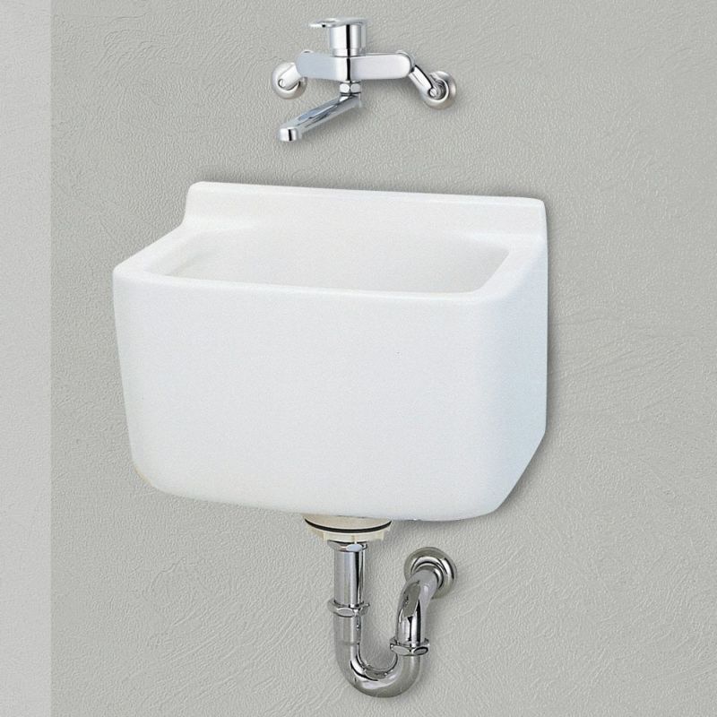 LIXIL S-21S/BW1 多目的流し スロップシンク 排水付セット 壁排水 床排水 取付金具セット｜建材・住宅資材の公式通販LDK plus