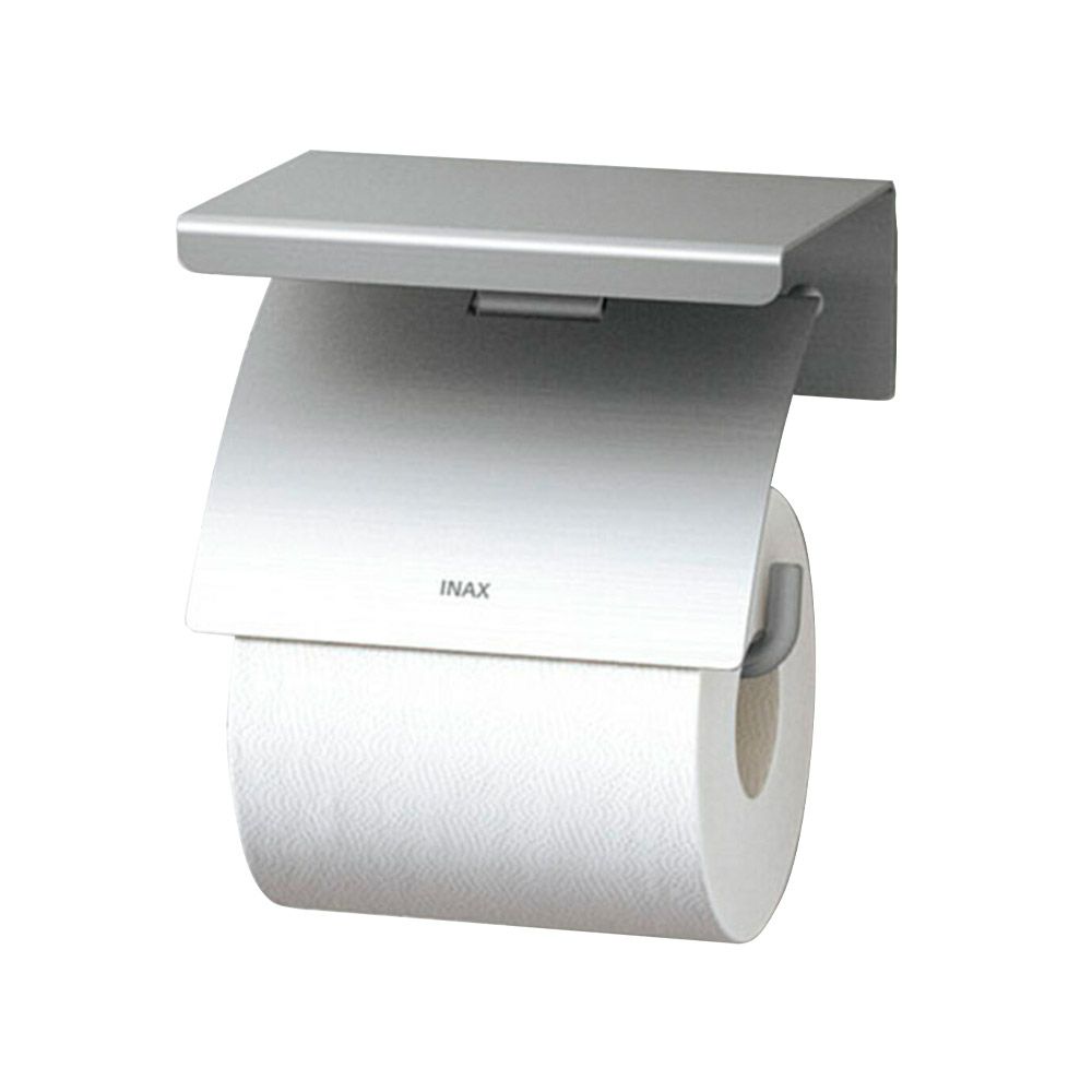 LIXIL FKF-AE34 棚付紙巻器 トイレットペーパーホルダー ステンレスヘアライン マットブラック｜建材・住宅資材の公式通販LDK plus