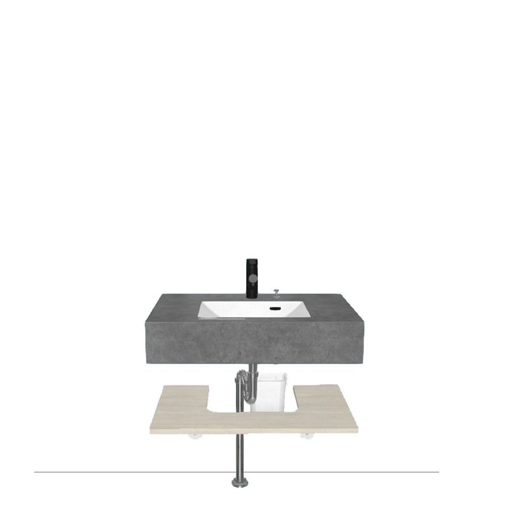 アイカ工業 スマートサニタリーU Plan-04 シームアンダーボウル 間口750mm 奥行450mm ボウル カウンター 棚板 水栓｜建材・住宅資材の公式通販LDK plus